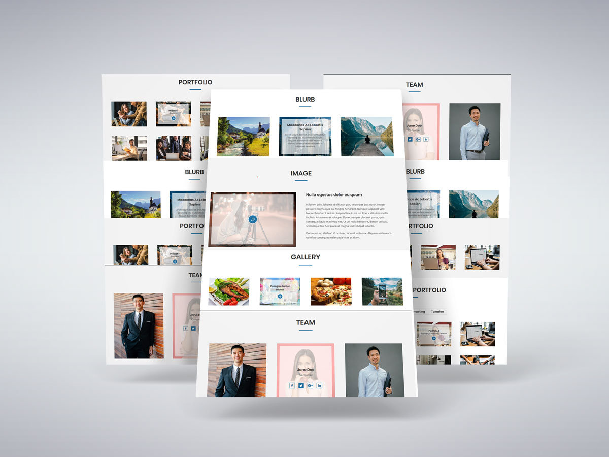 Divi Modules Blurb,Image,Gallery,Portfolio,Filterable Portfolio,Team ...