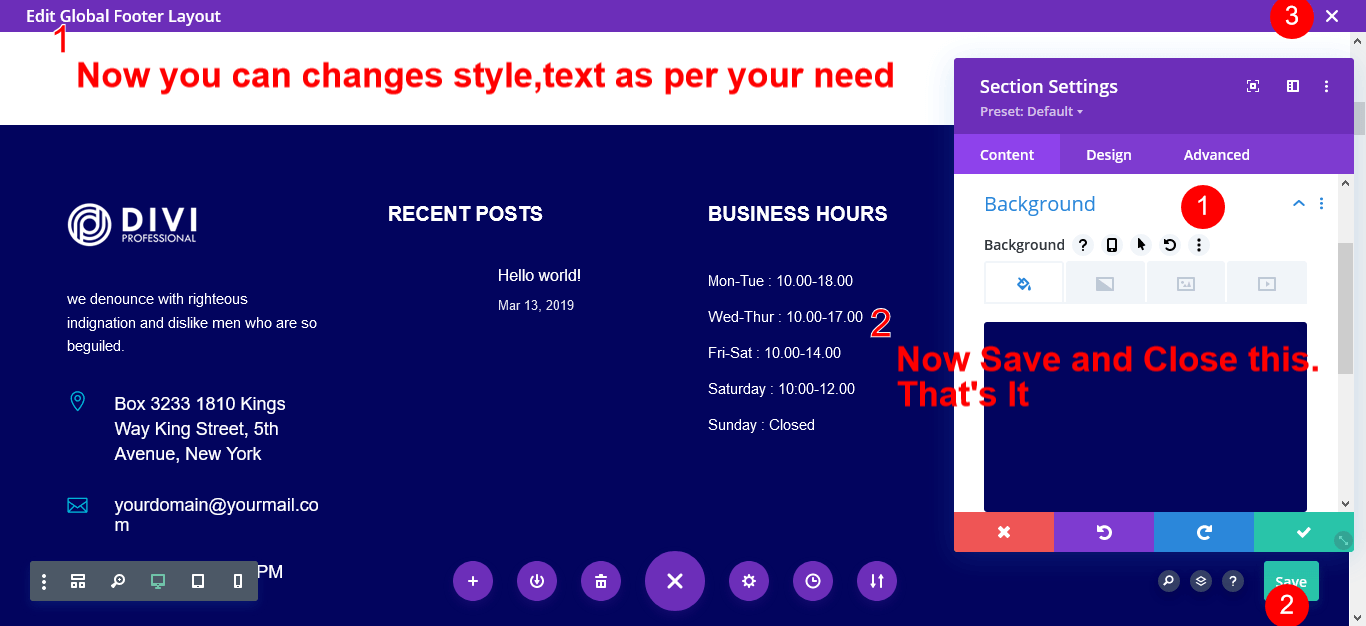 Divi Footer Layouts Bundle Documentation - Divi Professional