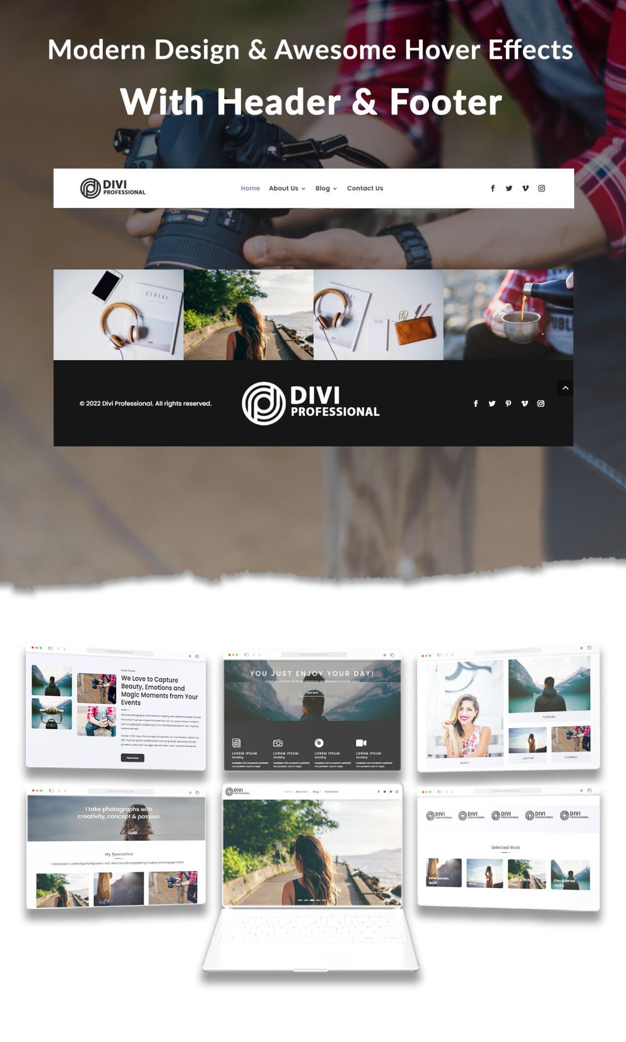 Divi Photography Child Theme - Divi Professional