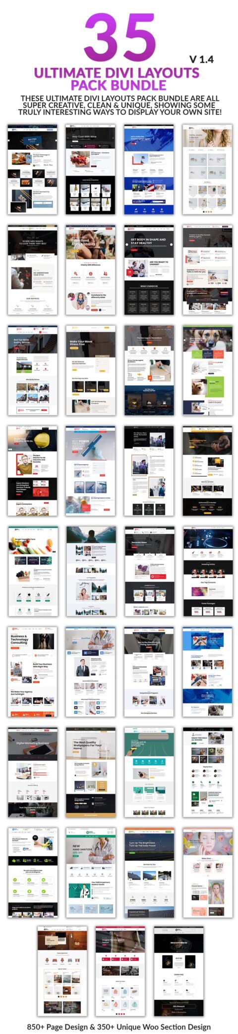 Ultimate Divi Layouts Pack Bundle - Divi Professional