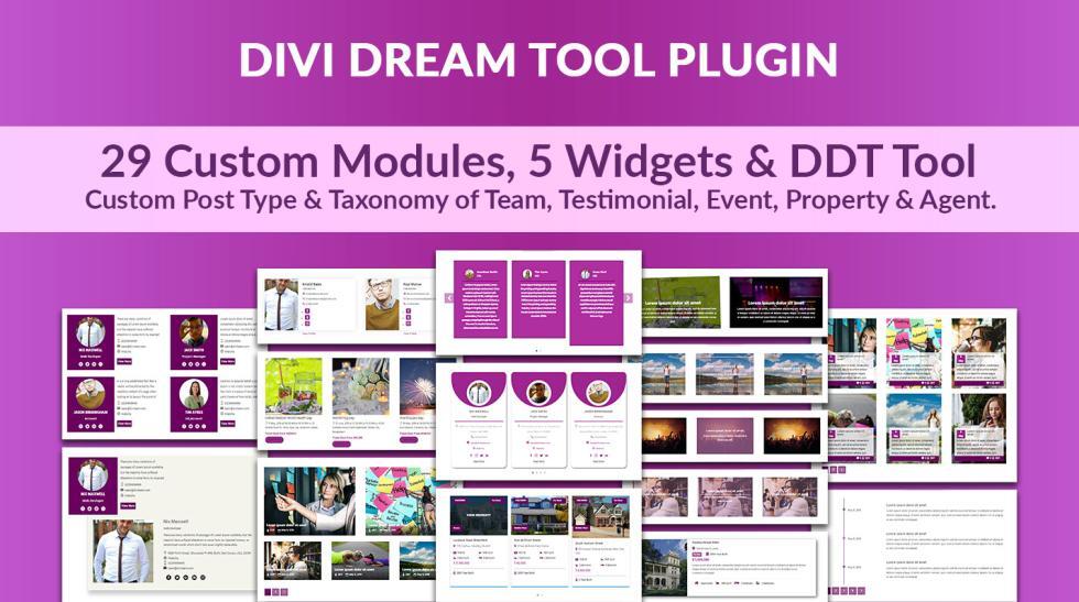 Divi Dream Tool - Multipurpose Divi modules - Divi Professional