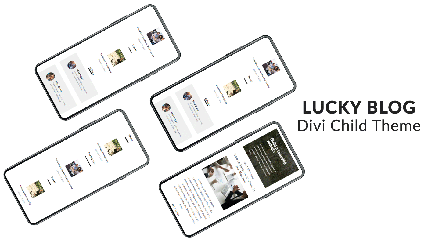 Divi Lucky Blog Child Theme - Divi Professional Divi Lucky Blog Child Theme - Divi Professional