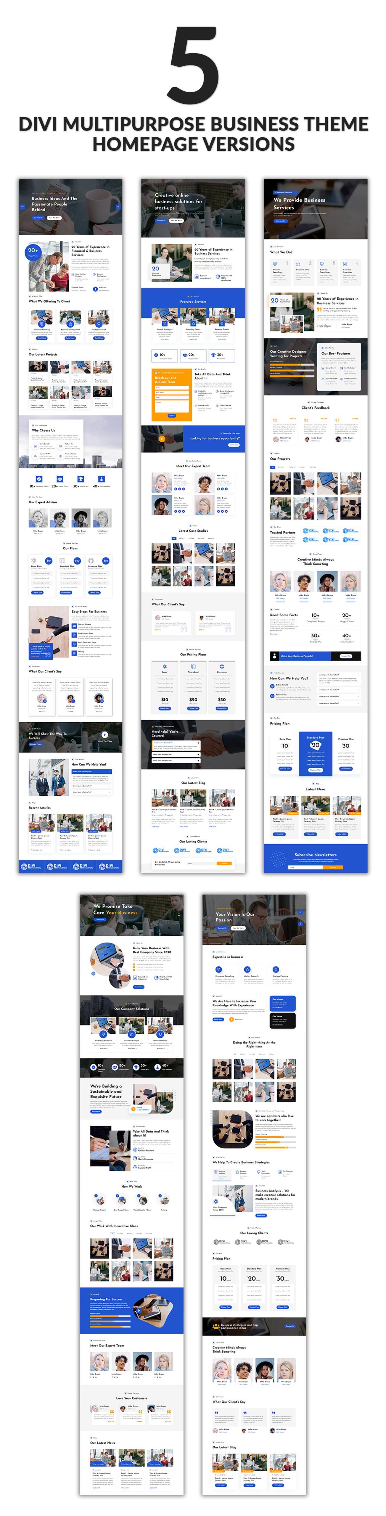Divi Multipurpose Business Theme - Divi Professional