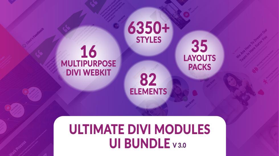Ultimate Divi Modules UI Bundle - Divi Professional
