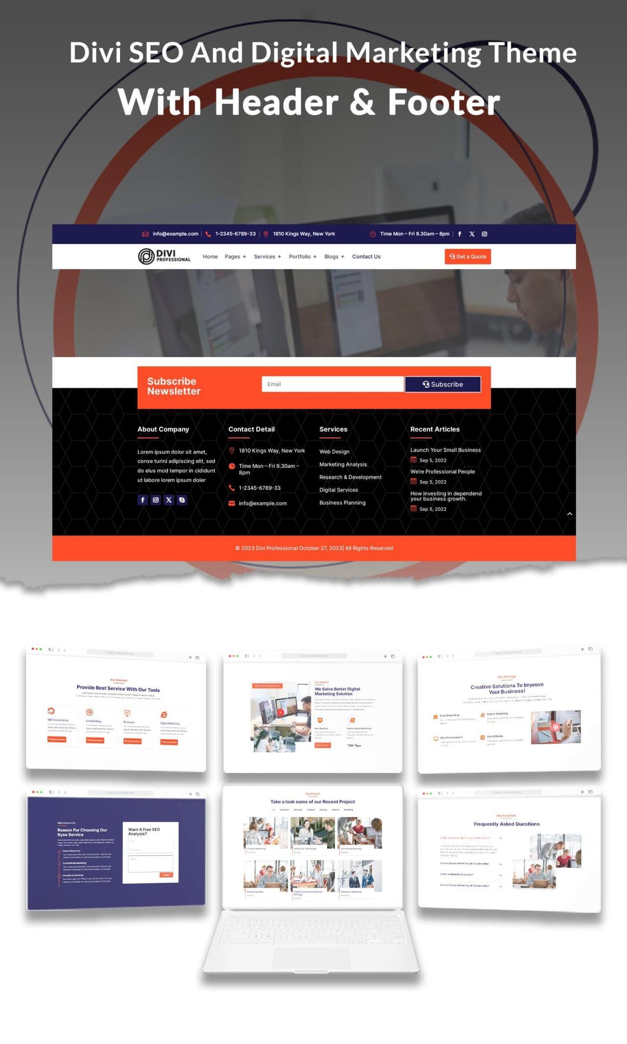 Divi SEO And Digital Marketing Theme - Divi Professional