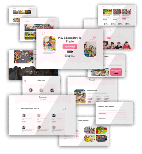 Divi Kindergarten Layouts Pack - Divi Professional