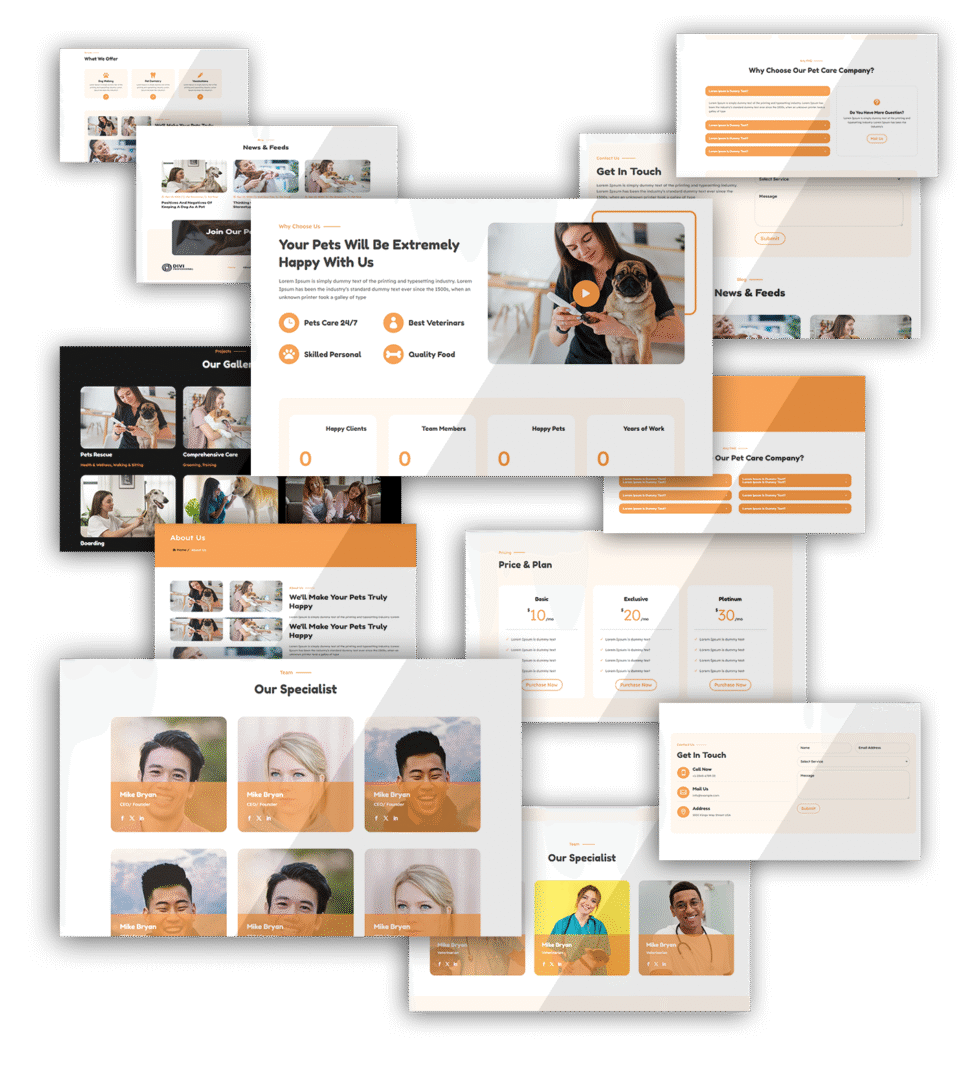 Divi Pet Care Layouts Pack - Divi Professional