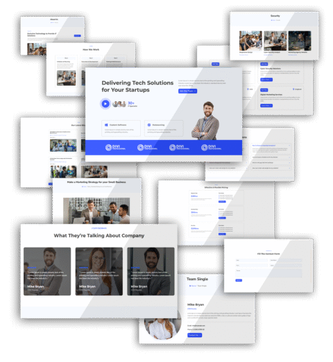 Divi IT Services Layouts Pack - Divi Professional