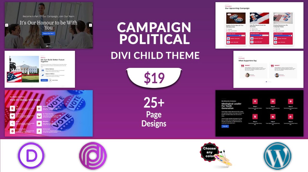 Divi Political Theme - Divi Professional