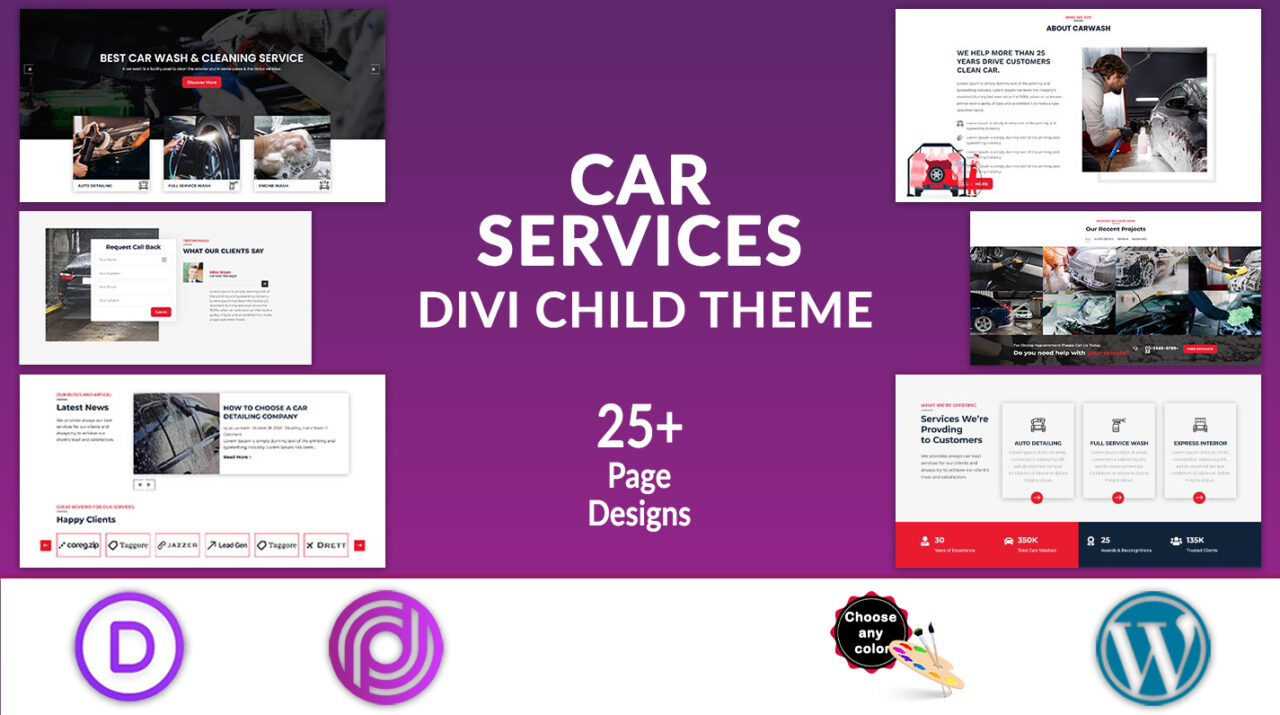 Divi Car Services Theme - Divi Professional