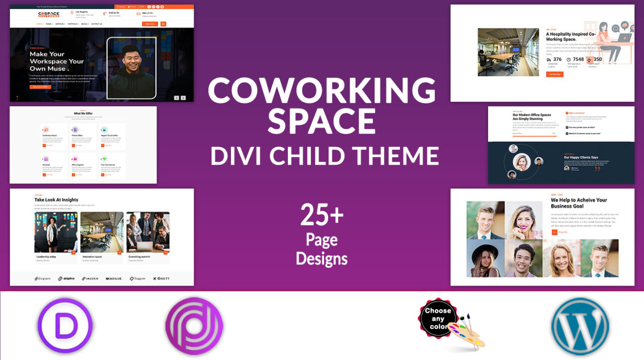 Divi Coworking Space Theme - Divi Professional